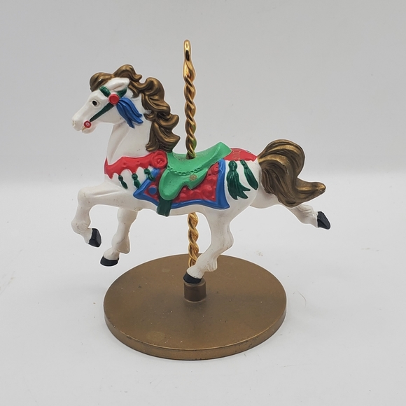 Hallmark | Holiday | Vintage Hallmark Card Carousel Horse Ornamen ...